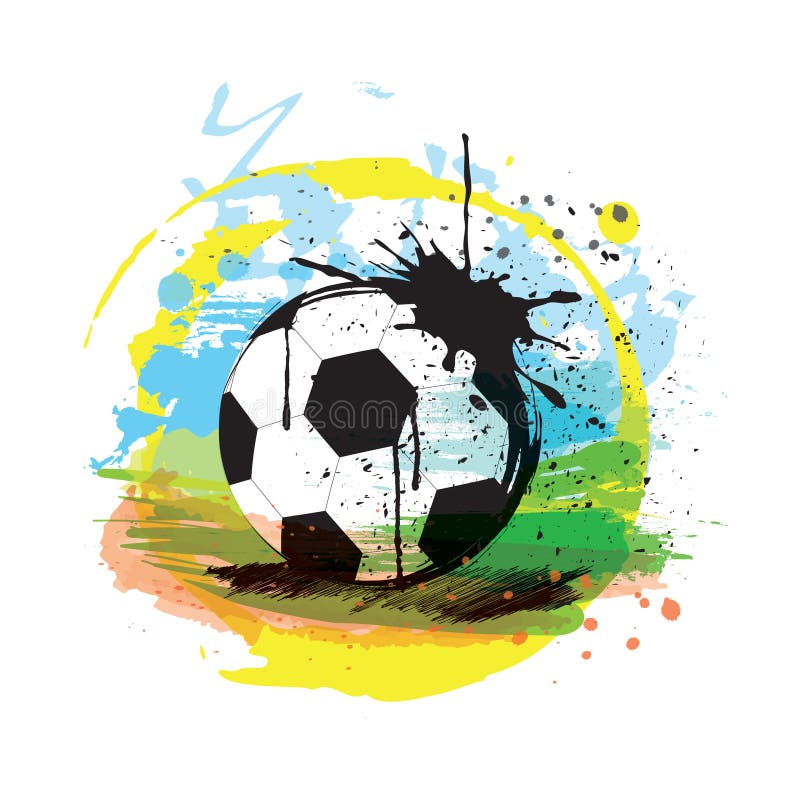 Abstract Football. Vector Illustration Decorative Design Stock Vector ...