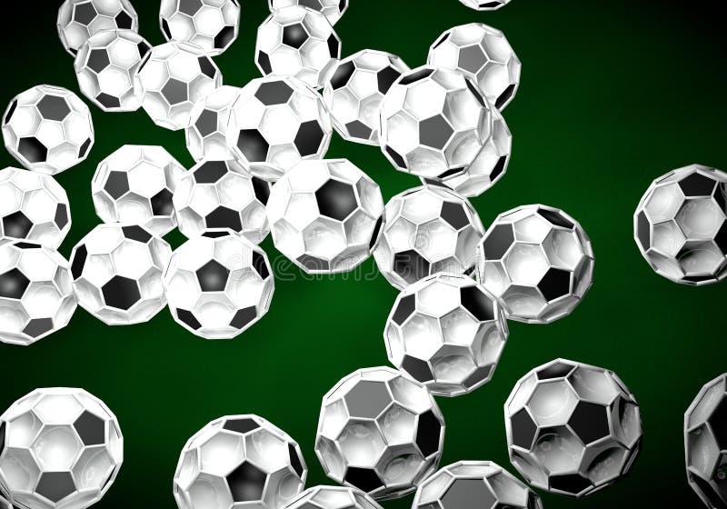 Abstract Footballl Soccer 3d Stock Illustration - Illustration of ...