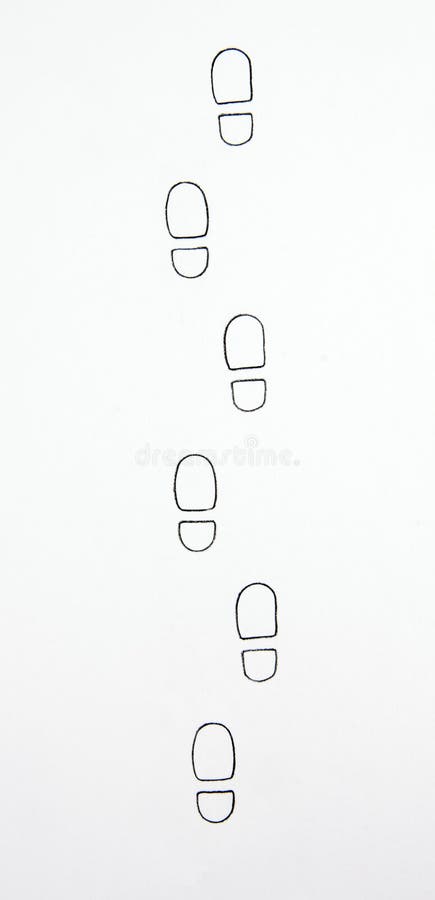 Abstract Footsteps. stock image. Image of step, drawing - 49631335