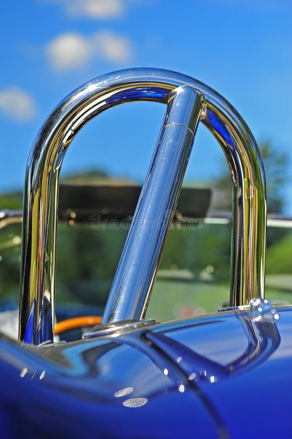 Abstract Ford Shelby Cobra Roll Bar Stock Image - Image of chrome, roll ...
