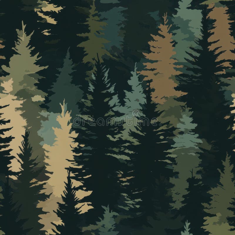 Abstract Forest Texture: Artistic Interpretation of Dense Woodland ...