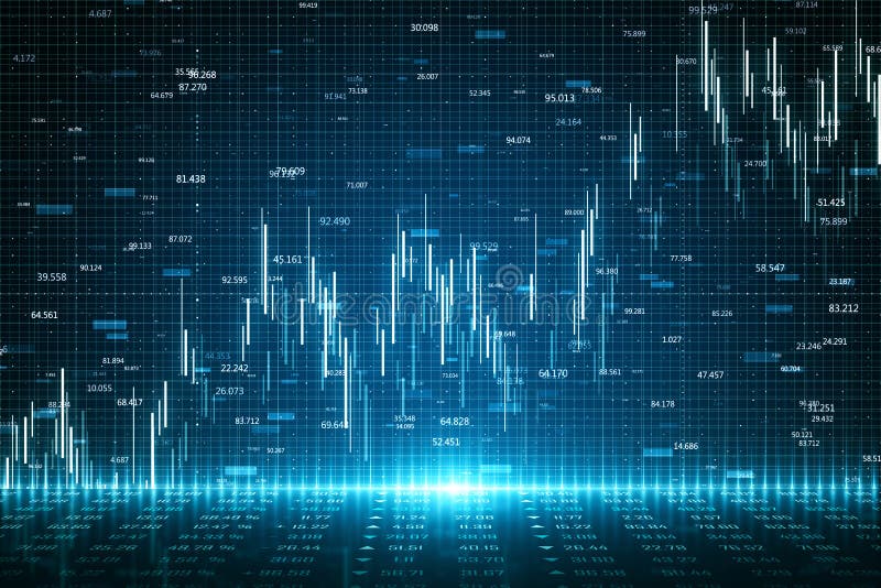 Abstract Forex Chart Backdrop Stock Illustration - Illustration of ...