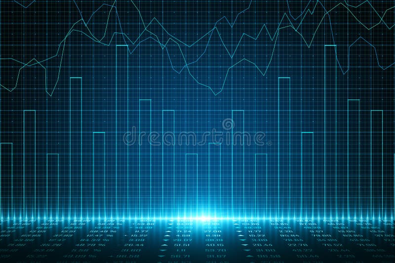 Abstract Forex Chart Background Stock Illustration - Illustration of ...