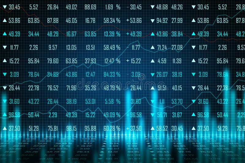 Abstract Forex Chart Texture Stock Illustration - Illustration of blue ...
