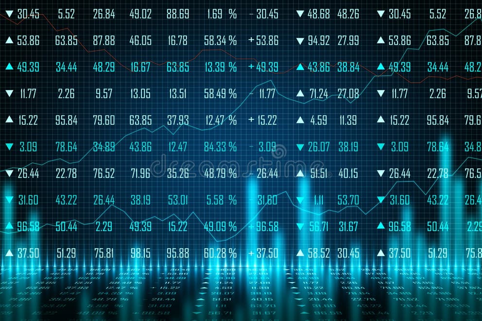 Abstract Forex Chart Texture Stock Illustration - Illustration of blue ...