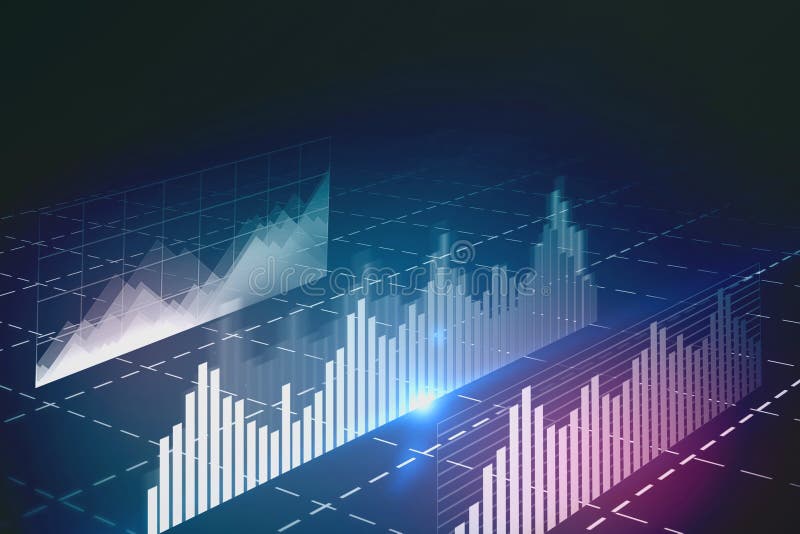 Abstract Forex Chart Texture Stock Illustration - Illustration of index ...