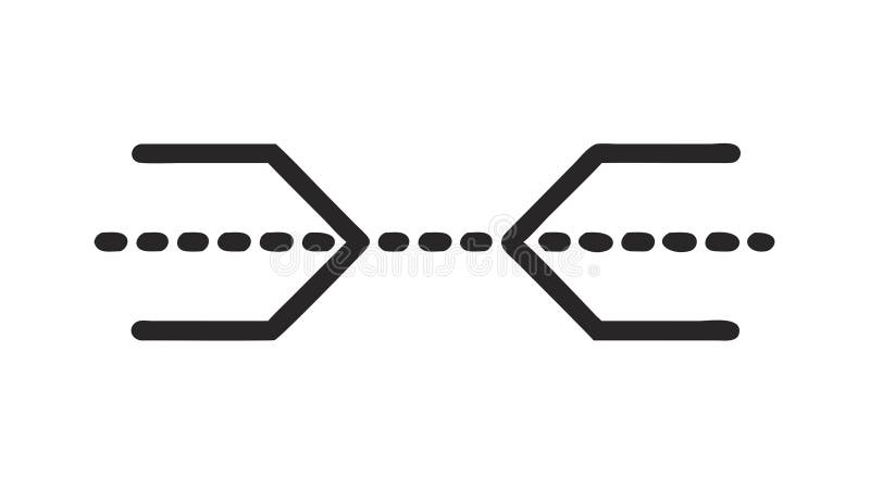 Abstract Forked Connection, Branching Path and Decision Point, Linear ...