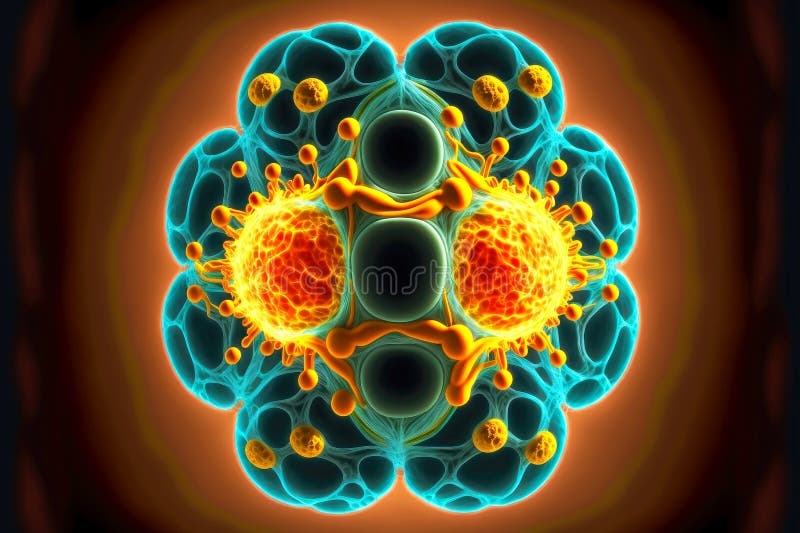 Abstract Form of Cell Division in Molecule with Membranes and Nuclei ...