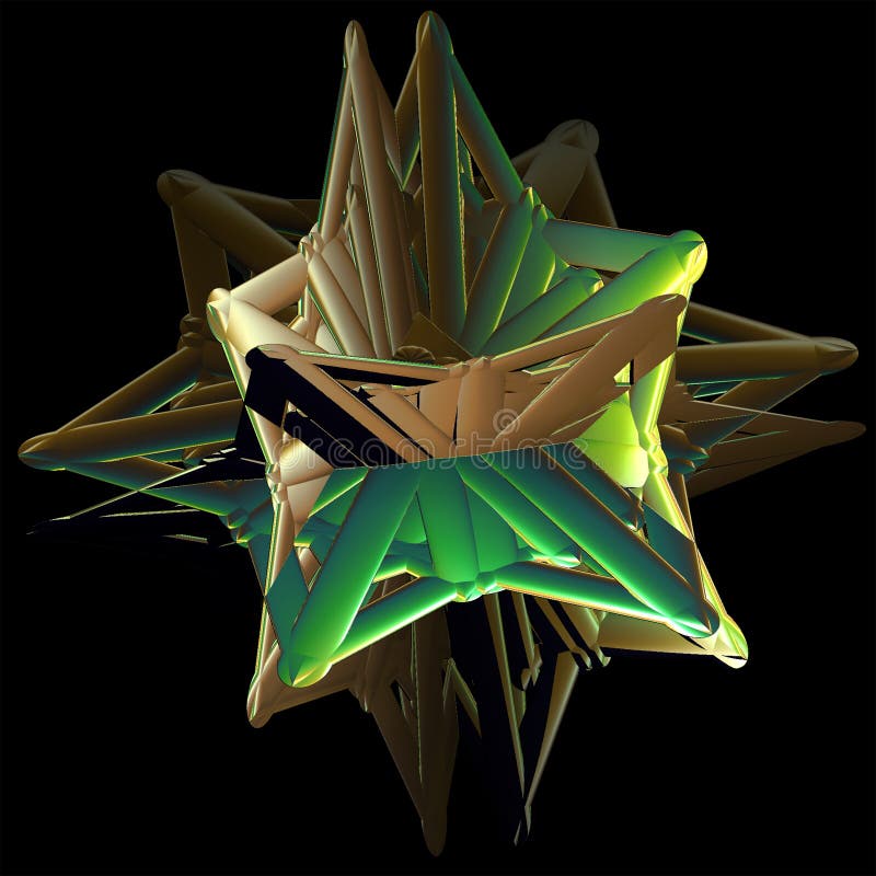 Abstract Form of Chaotic Box. and Multicolored Construction, Stock ...