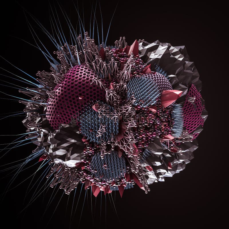 The Abstract Form. 3d Illustration, 3d Rendering Stock Illustration ...