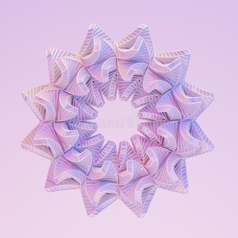 Abstract Form. 3d Illustration, 3d Rendering Stock Illustration ...