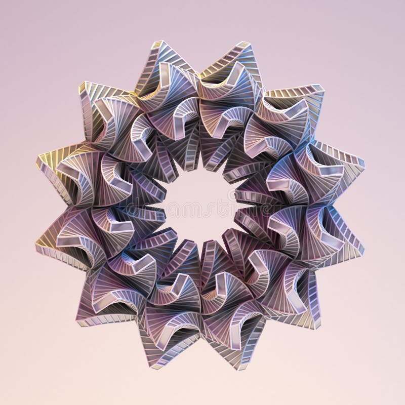 Abstract Form. 3d Illustration, 3d Rendering Stock Illustration ...