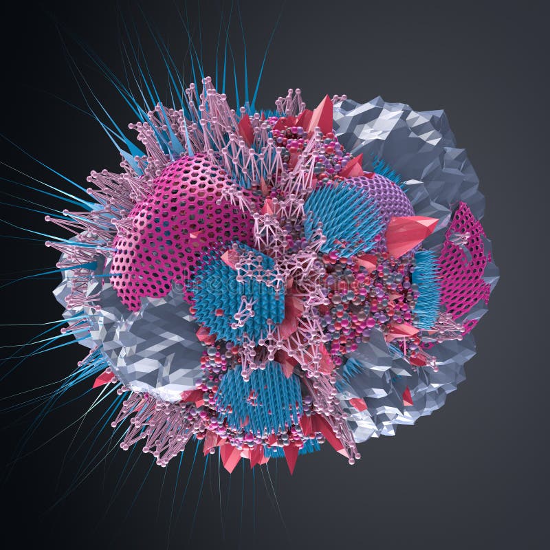 The Abstract Form. 3d Illustration, 3d Rendering Stock Illustration ...