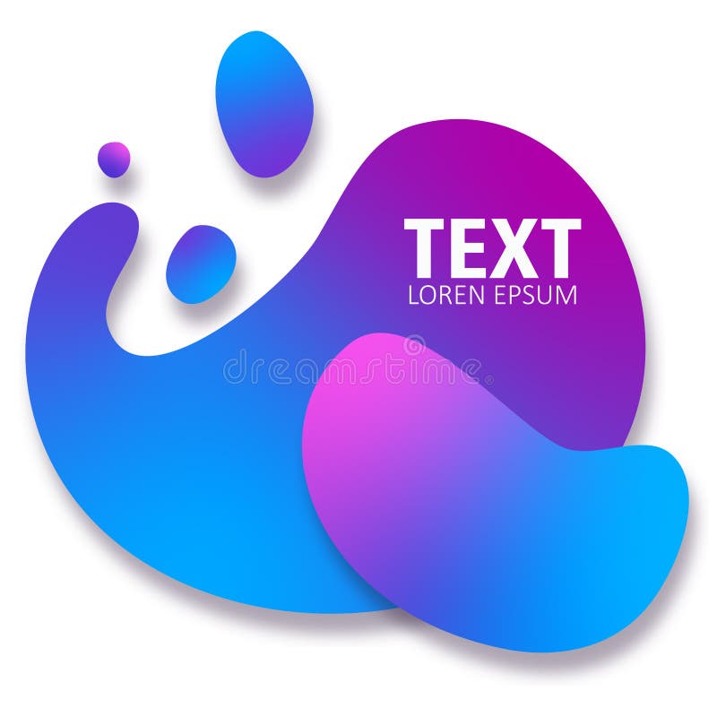 Abstract Form. Liquid Design Stock Vector - Illustration of creative ...