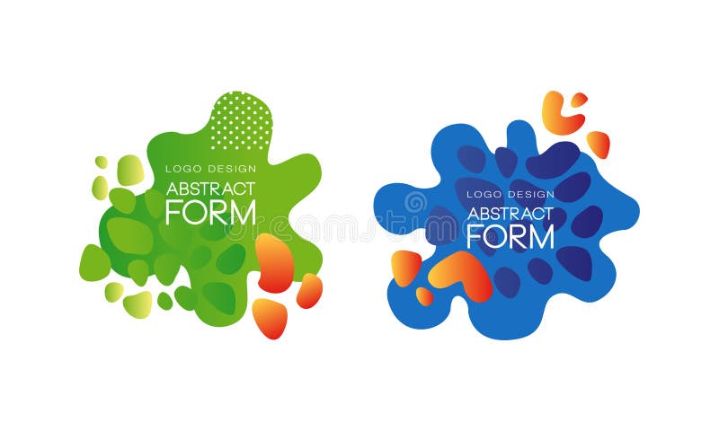 Abstract Form Logo Design, Colorful Modern Liquid Dinamic Shapes Design ...
