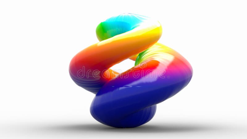 Abstract Form or Shape. Logo Shape. Geometry Shapes that Goes Up and ...