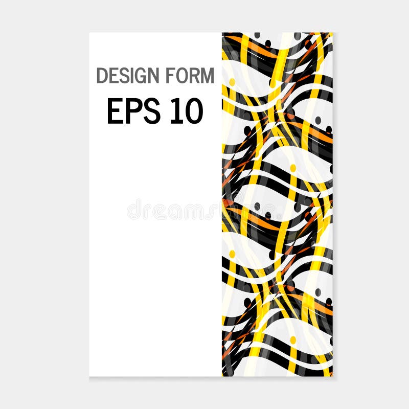 Abstract Format Poster Brochure Leaflet Design Template Layout Vector ...