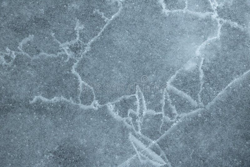 Abstract Formation Formed from Refreezing Water on a Pond Stock Photo ...