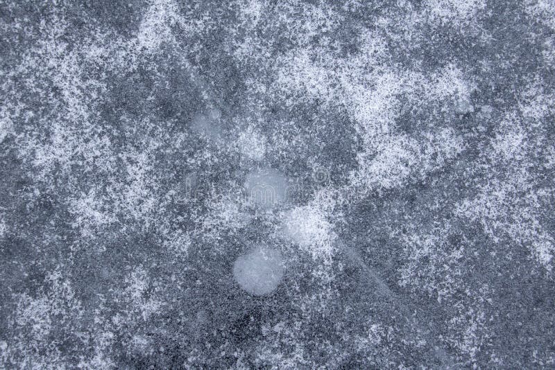 Abstract Formation Formed from Refreezing Water on a Pond Stock Image ...