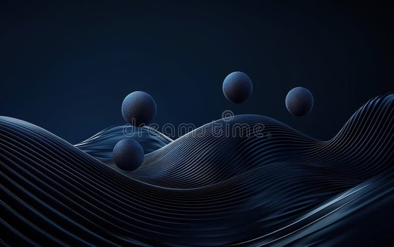Abstract Formation of Spherical Shapes Over Flowing Blue Waves in a ...