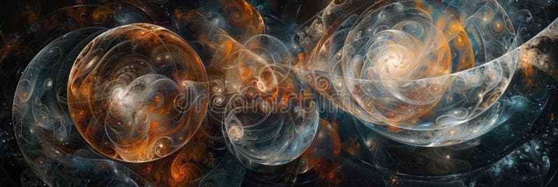 Abstract Formations Resembling Planetary Orbits and Cosmic Trajectories ...