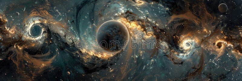 Abstract Formations Resembling Planetary Orbits and Cosmic Trajectories ...