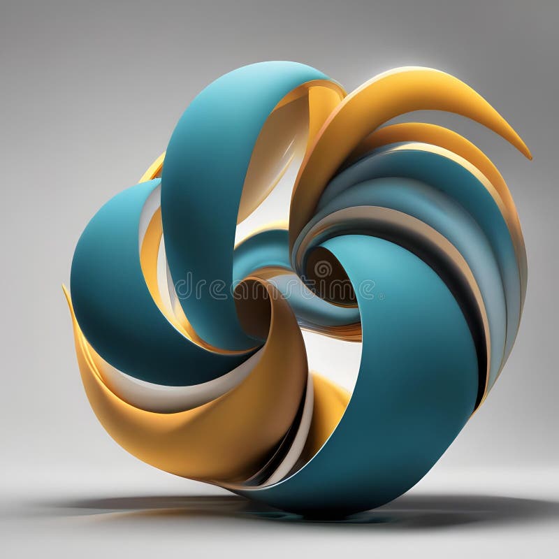 Abstract Forms Evolving and Morphing into New Shapes, in a Continuous ...