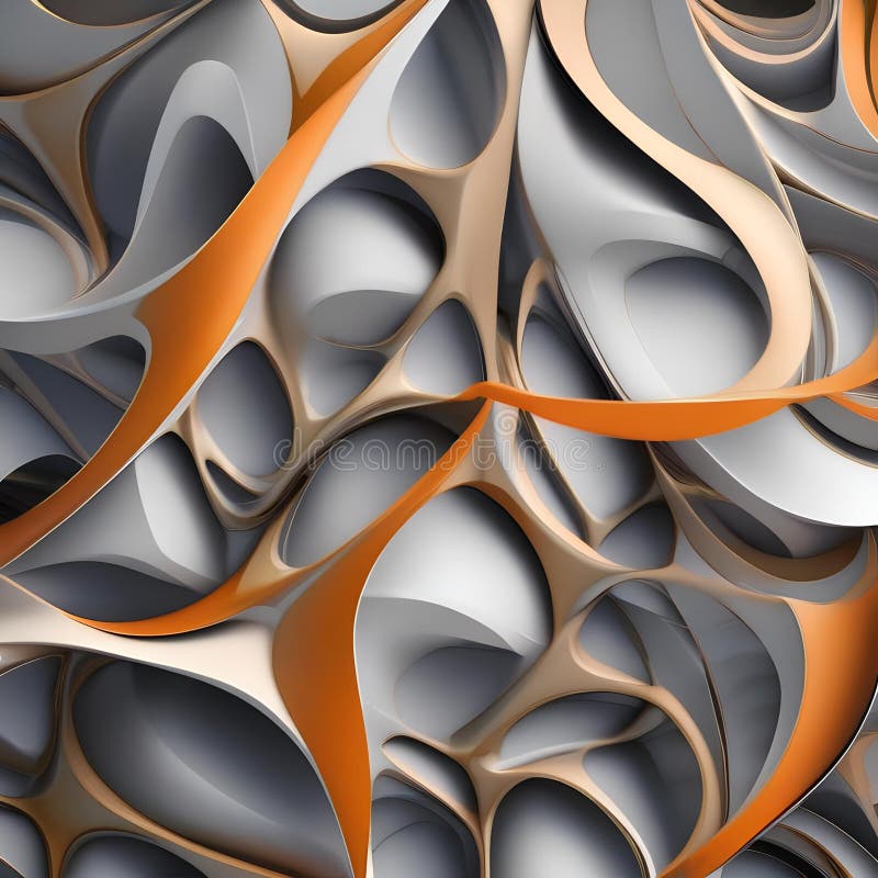 Abstract Forms Evolving and Morphing into New Shapes, in a Continuous ...