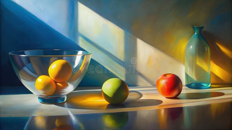 Abstract Forms in Oil a Captivating Study of Form and Composition Using ...