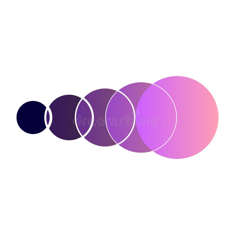 Abstract Forms. Purple Vector Illustration Isolated on White Background ...