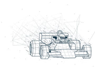 Formula One Wireframe Stock Illustrations – 120 Formula One Wireframe ...