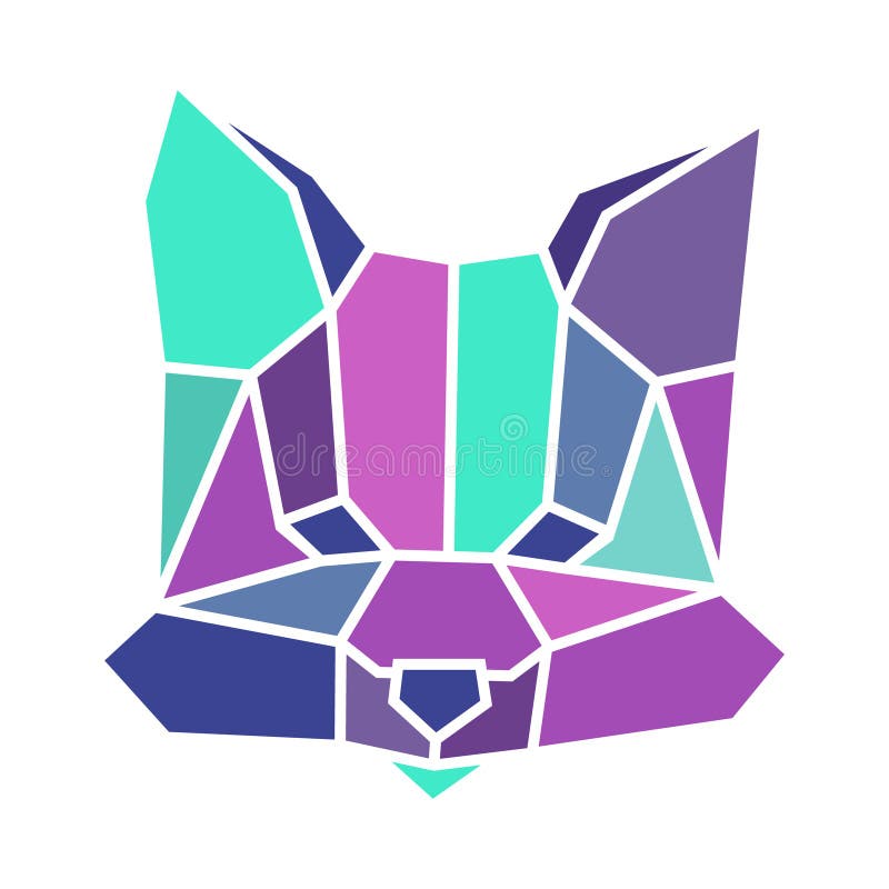 Abstract Fox Head in Origami Style. Simple Illustration Stock ...