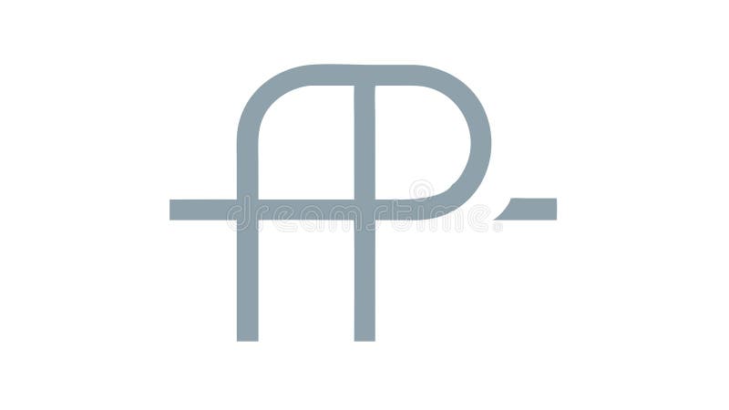 Abstract FP Initial Symbol , Vector Design Generative AI Stock Vector ...