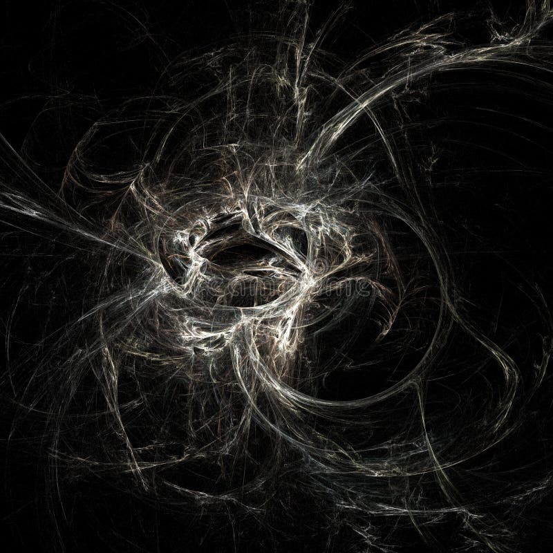 Abstract Fractal Art Background in 3d Illustration Space Geometry ...