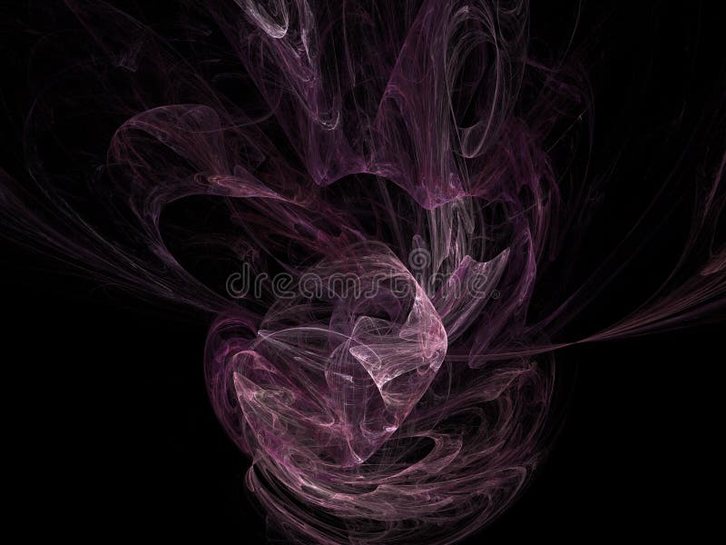 Abstract Fractal Art Background Illustration Space Geometry. Stock ...