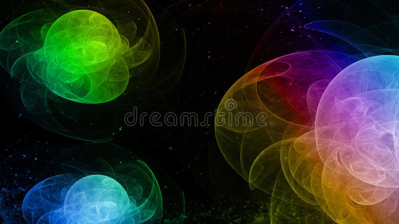 Cosmic Lights on Red Background Stock Illustration - Illustration of ...