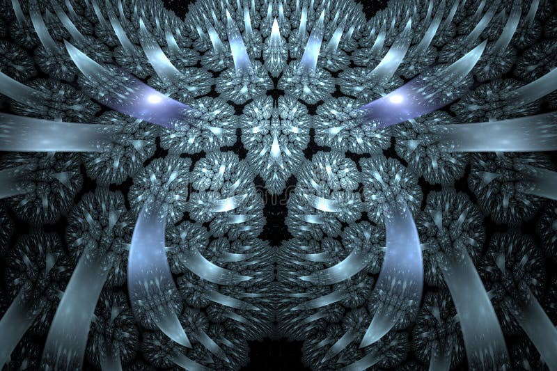 Abstract Fractal Background. Highly Detailed Background in Grey Tones ...