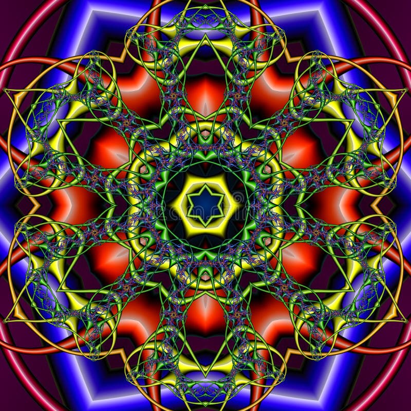 Abstract Fractal Background Infinite Universe Computer Generated Image ...