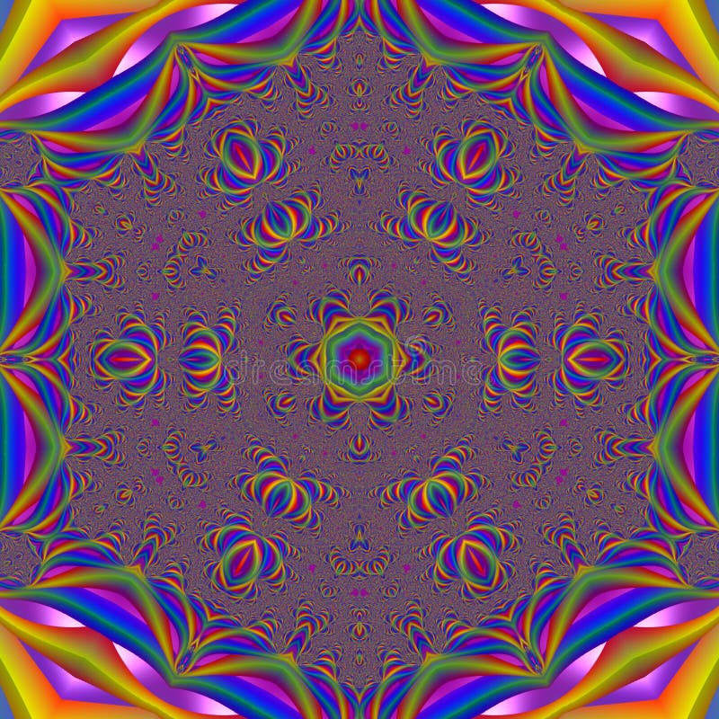 Abstract Fractal Background Infinite Universe Computer Generated Image ...