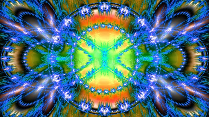 Abstract Fractal Background Made Out of an Exploding Star with a ...