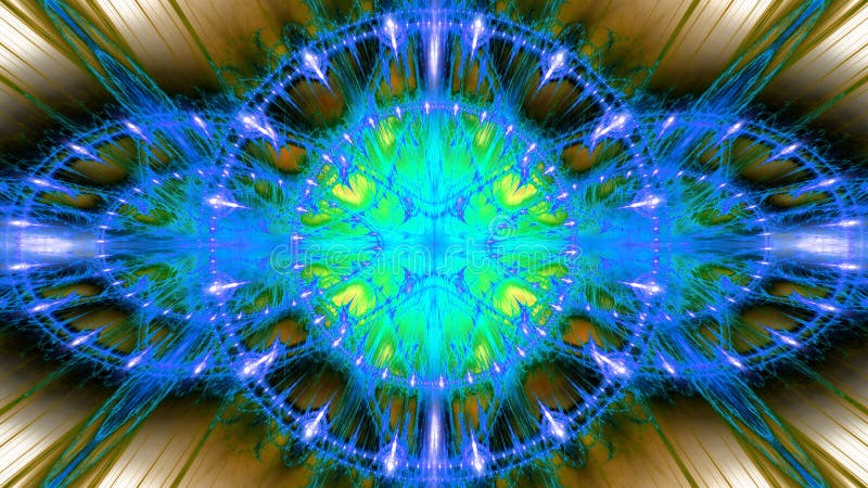 Abstract Fractal Background Made Out of an Exploding Star with a ...