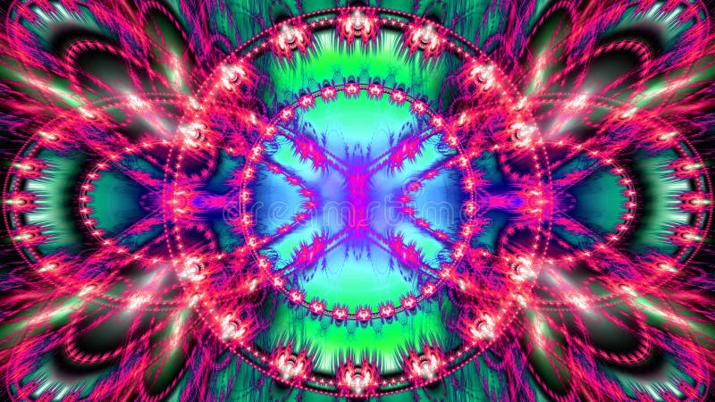 Abstract Fractal Background Made Out of an Exploding Star with a ...