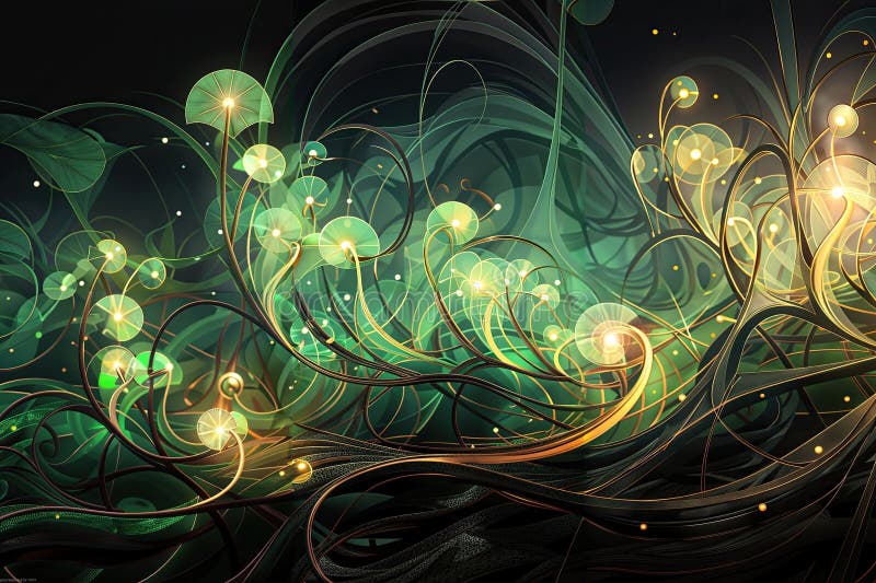 Abstract Fractal Background a Computer-generated 2D Illustration ...