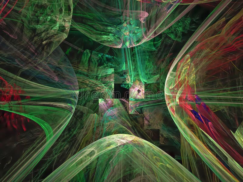 Abstract Fractal Magic Card Stylish Vibrant , Design Template Stock ...