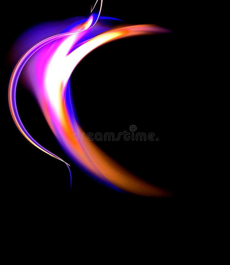 Abstract, Fractal, Computer- Generated Image of Multi- Colored ...