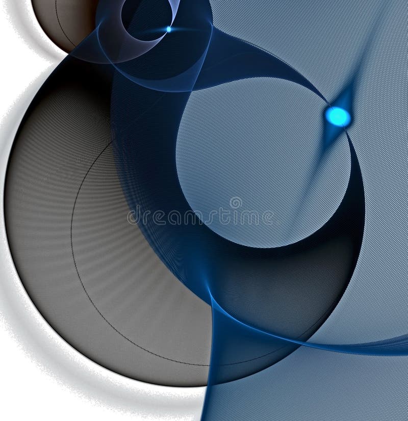 Abstract, Fractal, Computer-generated Image of Multi-colored Geometric ...