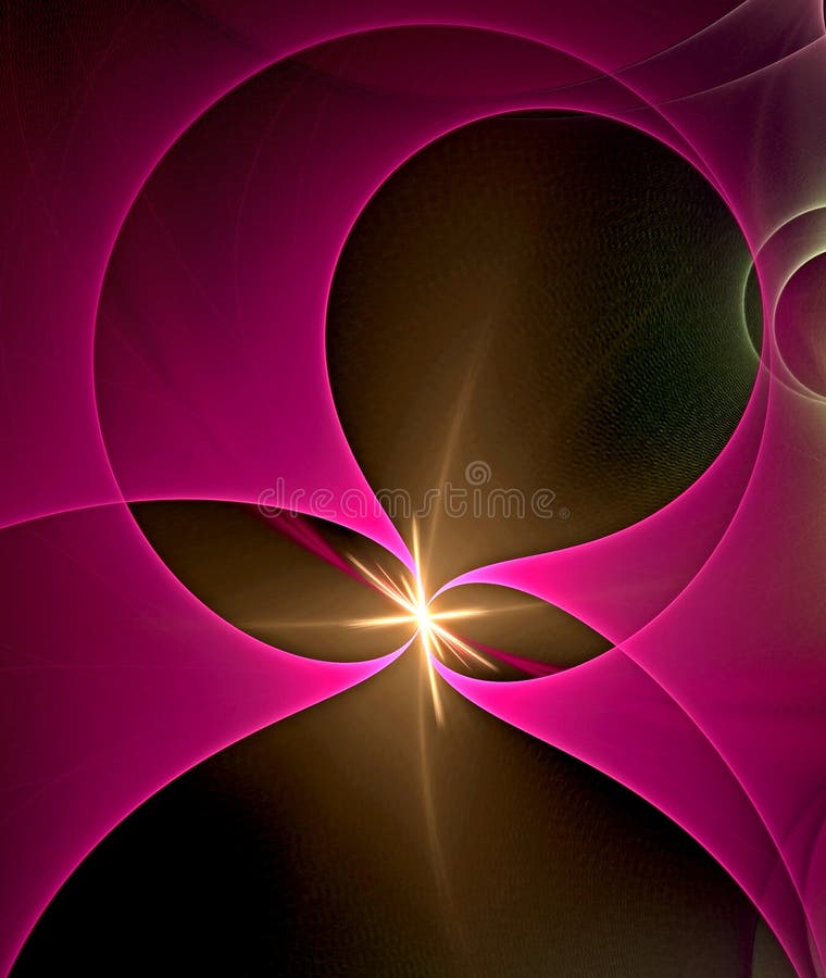 Abstract, Fractal, Computer-generated Image of Multi-colored Geometric ...