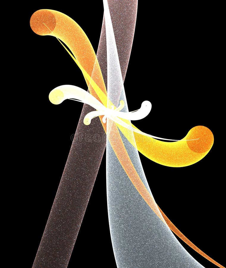 Abstract, Fractal, Computer-generated Image of Multi-colored Geometric ...