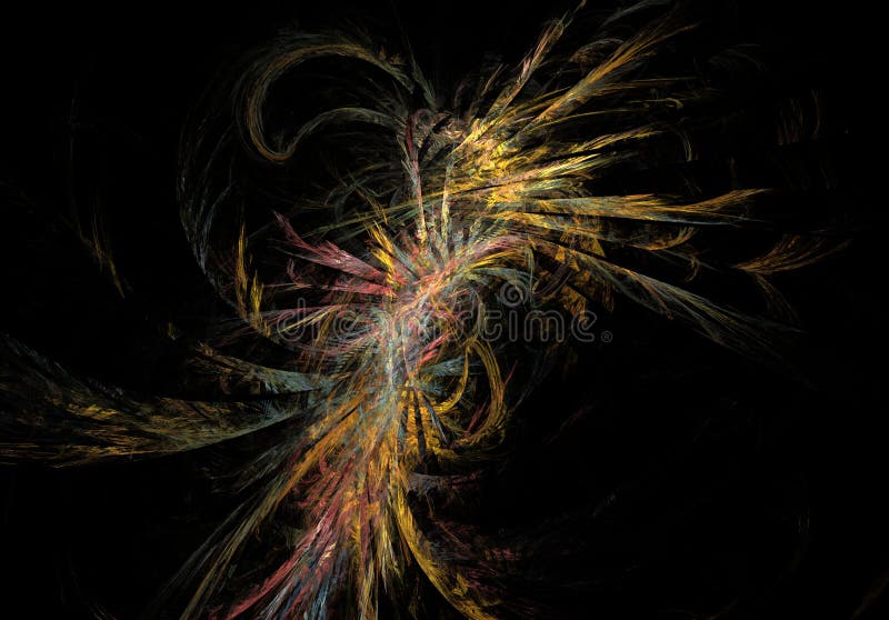Abstract fractal design stock illustration. Illustration of digitally ...