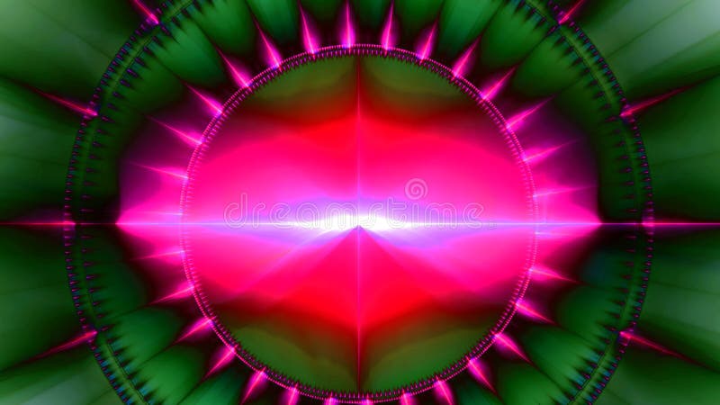Abstract Fractal Exploding Star with Various Decorative Elements in ...